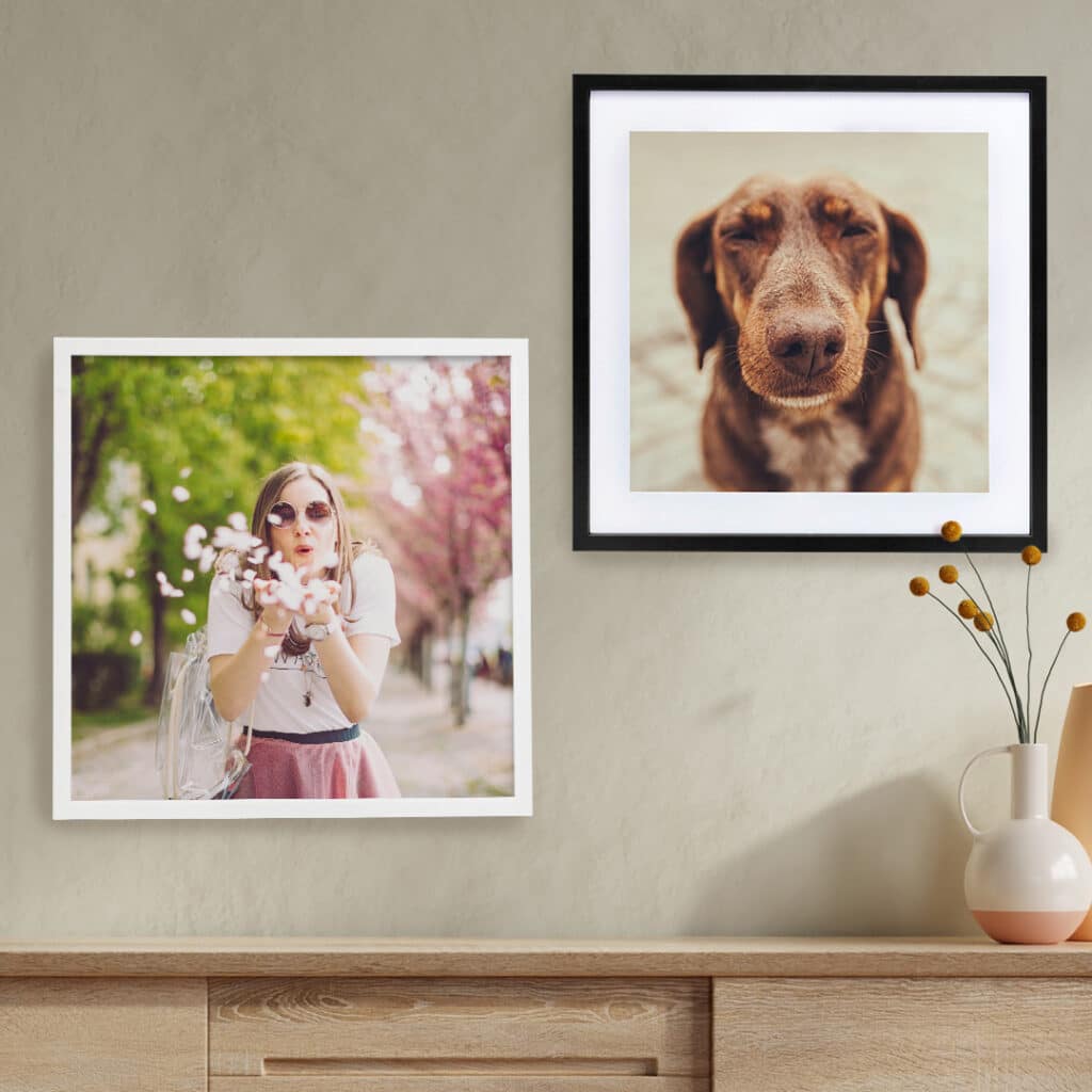 Design Your Own Gallery Wall With Framed Photo Tiles | Snapfish IE