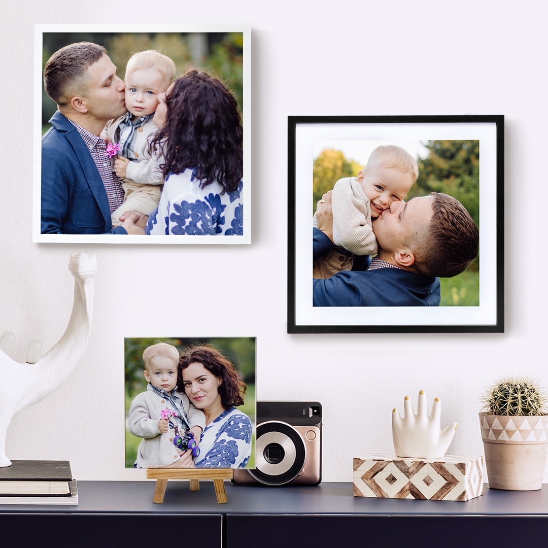 Create Instant Gallery Walls With Custom Metal Photo Tiles | Snapfish IE